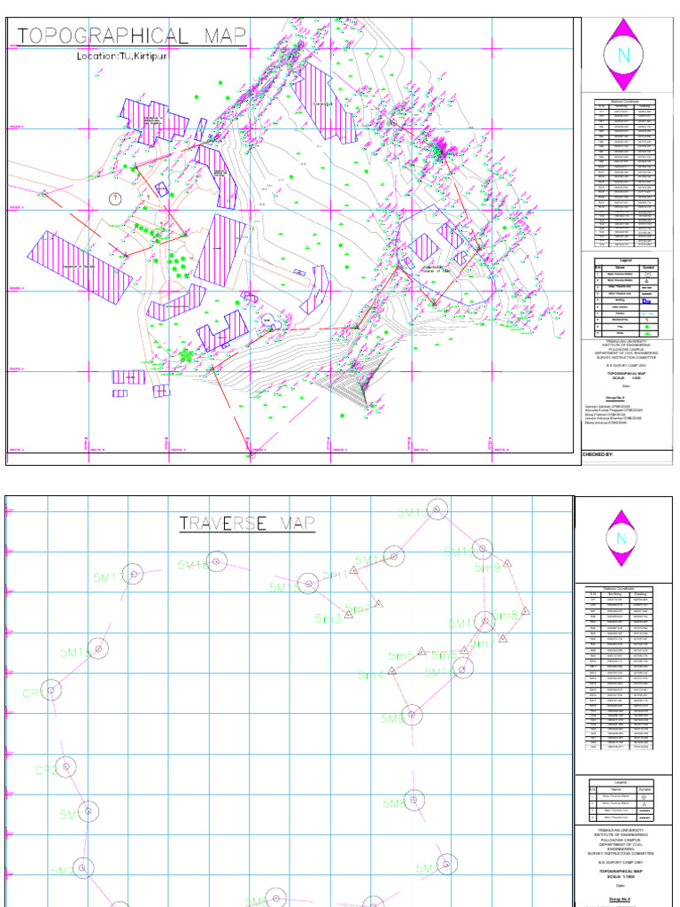Traverse Drawing A1 | PDF