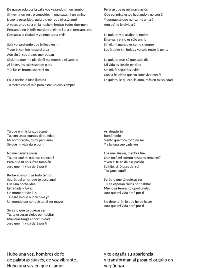 Musicales letras grandes | PDF