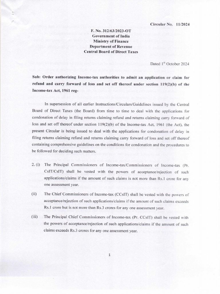 Condonation Od Delay Guidelines | PDF