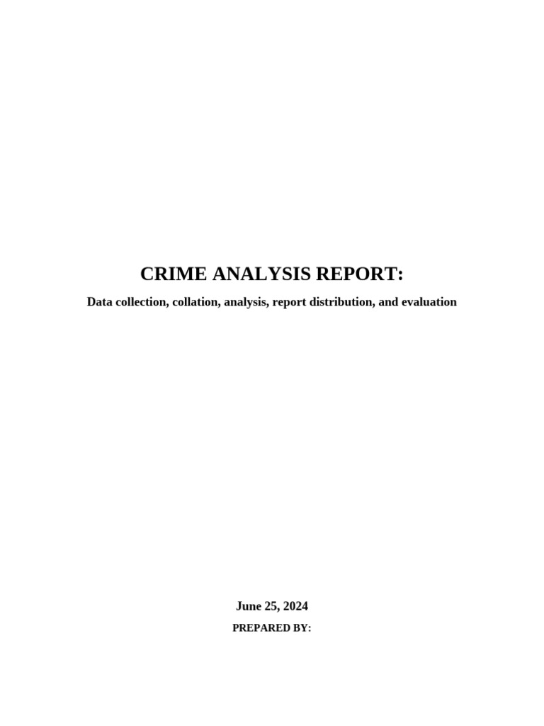 Crime Data Analysis Methodologies | PDF | Microsoft Excel | Data Analysis