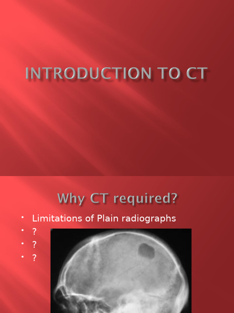 Introduction To CT | PDF