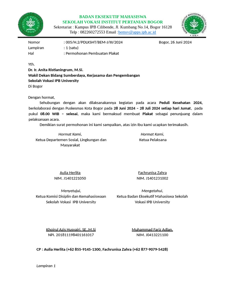 004 Surat Permohonan Kolaborasi Pmi Kota Sukabumi | PDF