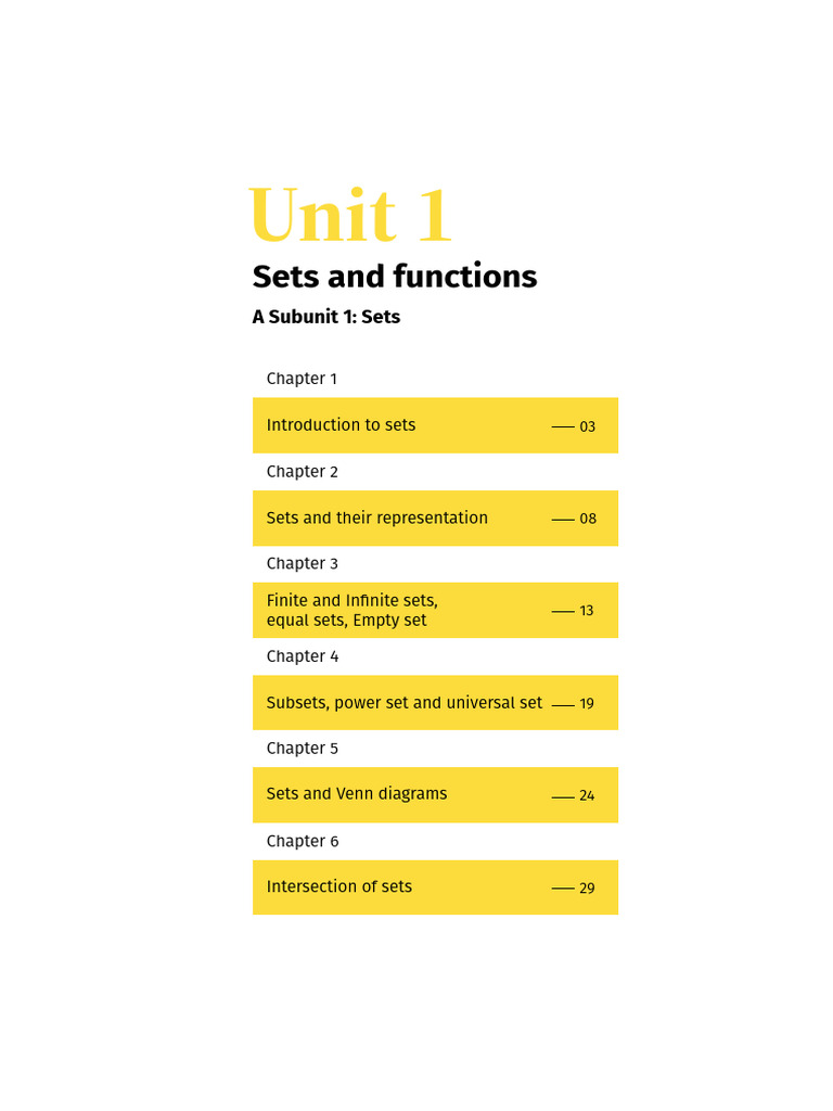 G11 - Unit 1 Week 1 - Math Student Handbook | PDF | Set (Mathematics ...