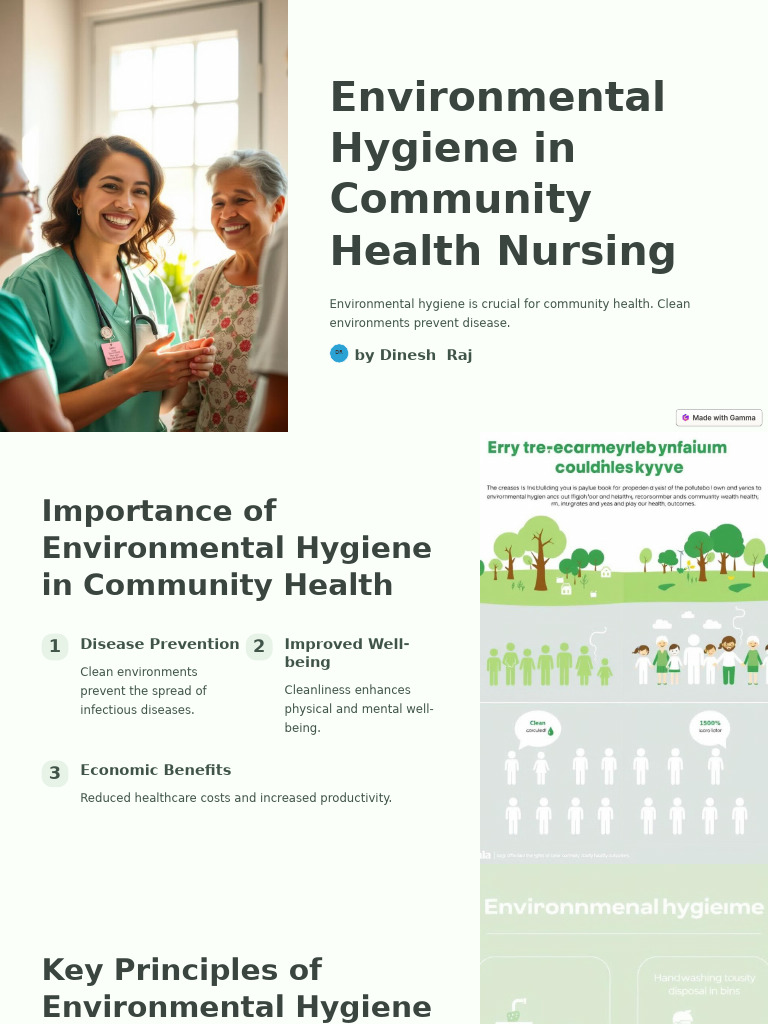 Environmental Hygiene in Community Health Nursing | PDF
