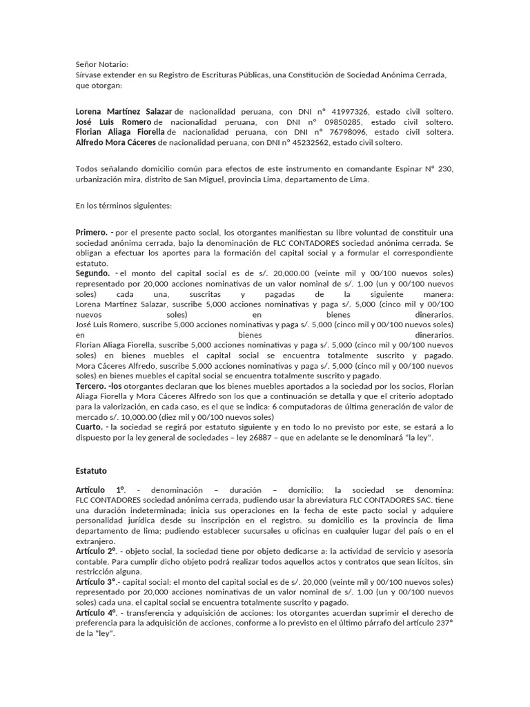 MINUTA | PDF