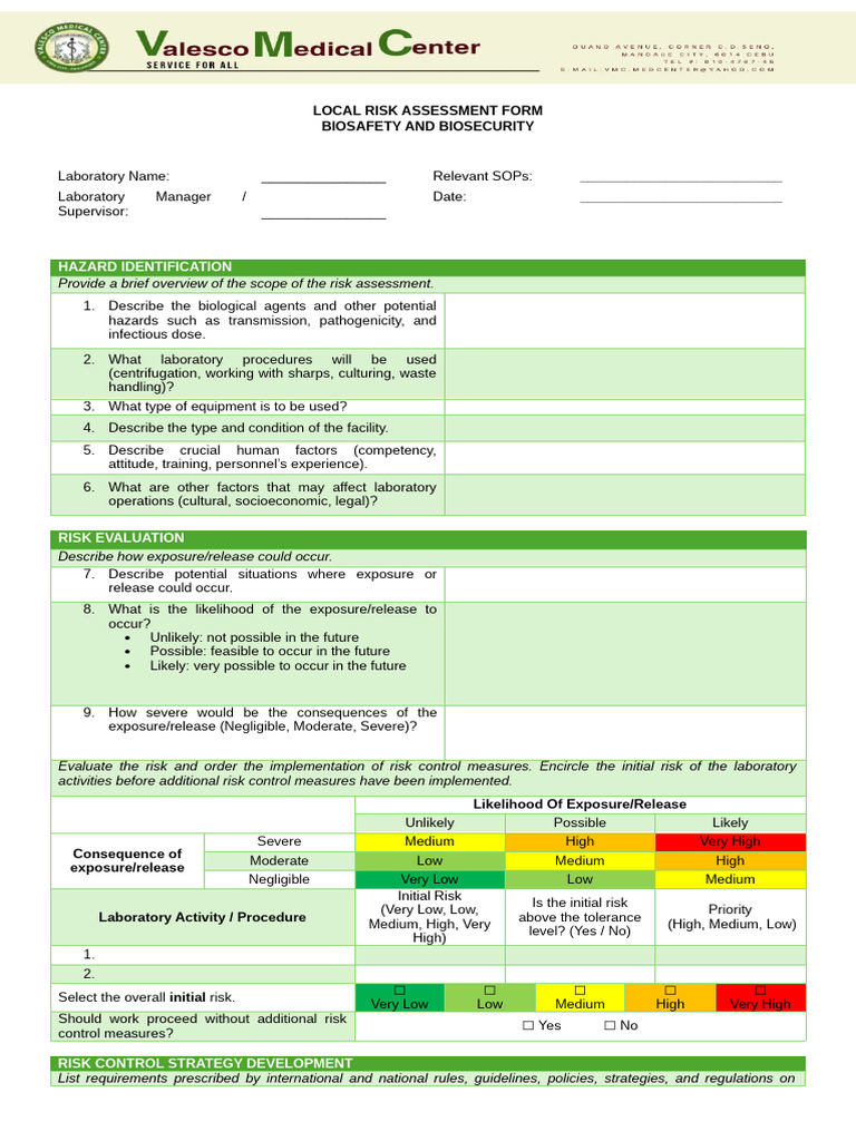 Local-Risk-Assessment-Form | PDF