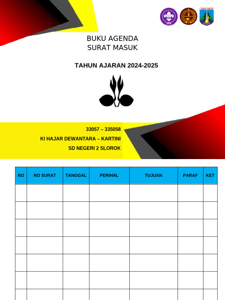 Buku Agenda Surat Masuk 24-25 | PDF