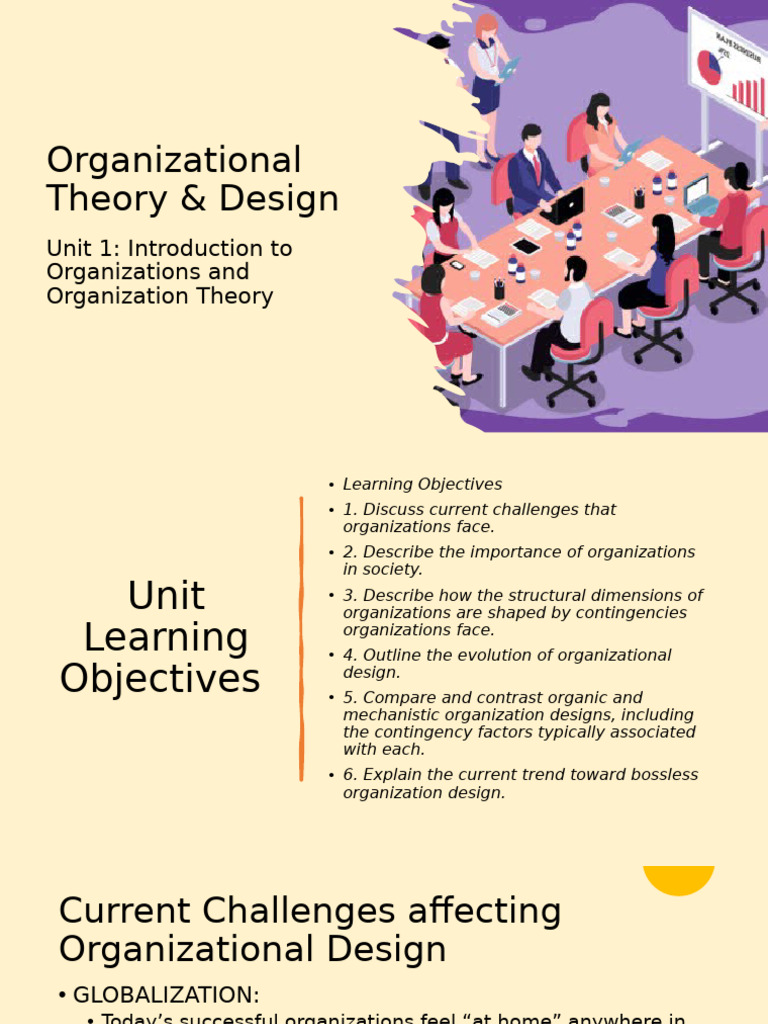 Unit 1 Lecture - Intro To Organizational Theory and Design | PDF