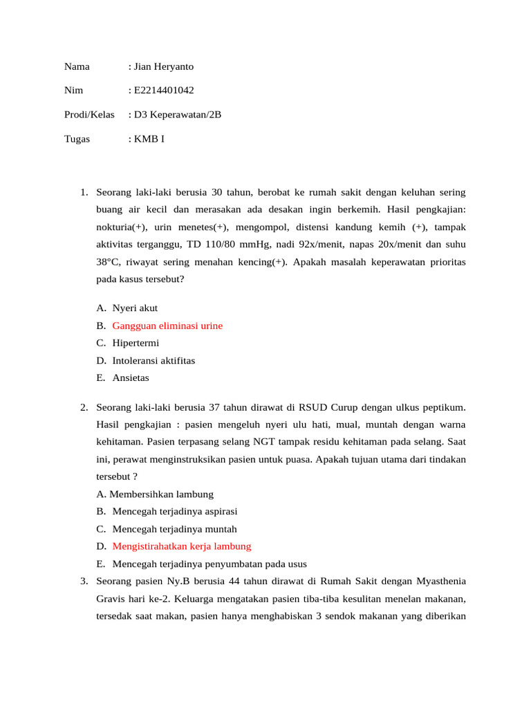 TUGAS SOAL UJIKOm | PDF