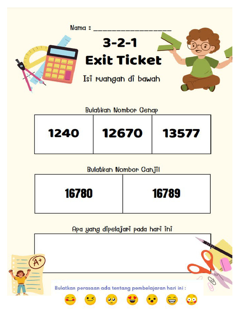 Exit Ticket 3 | PDF
