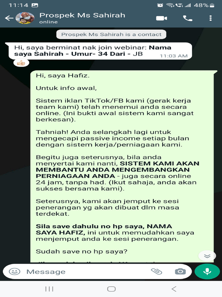 Contoh Reply Prospek | PDF