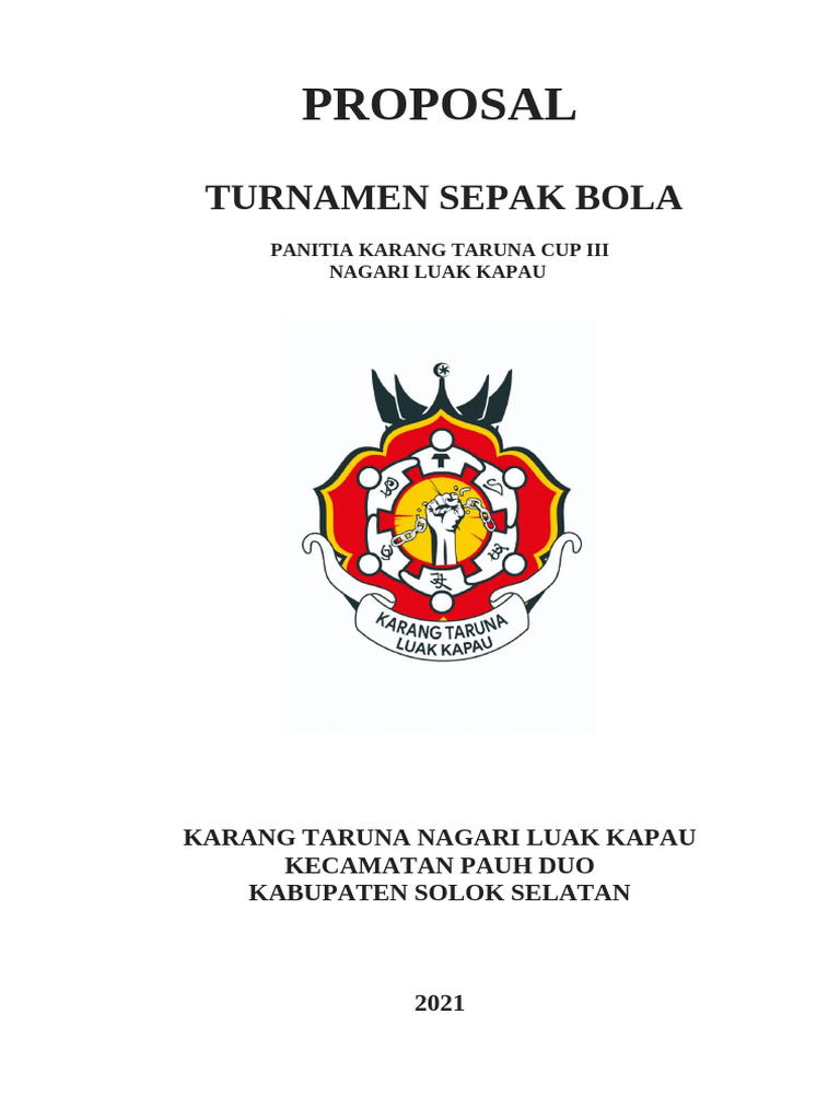 Proposal Karang Taruna Cup III | PDF