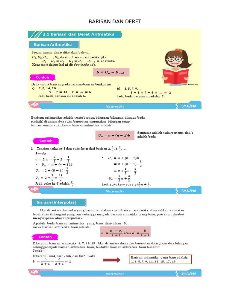 Barisan Dan Deret Kelas 10 | PDF