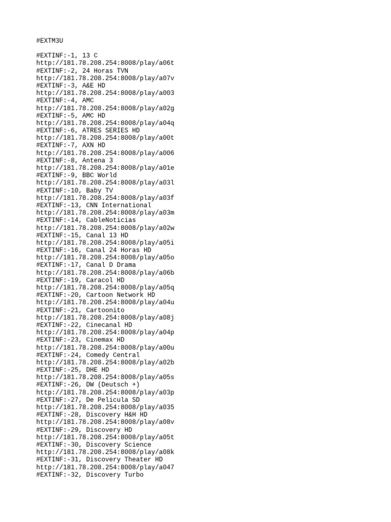 Lista M3U 2 | PDF