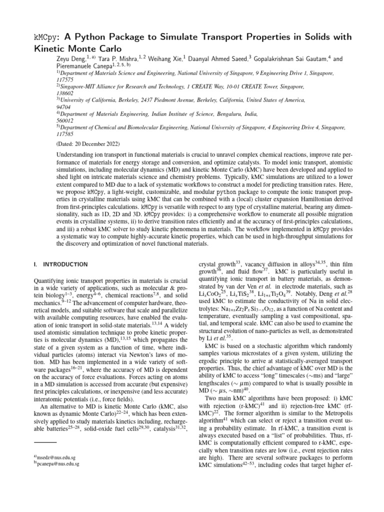 KM Cpy A Python Package To Simulate Transport Properties in Solids With ...
