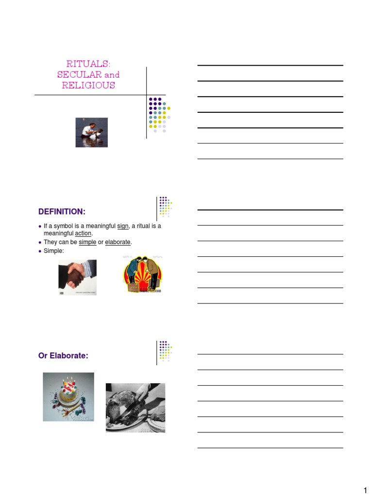 Secular and Religious Rituals Guide | PDF | Christmas | Rituals