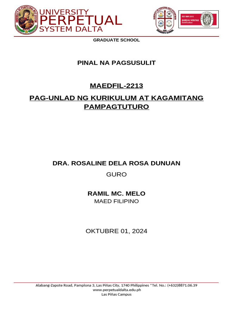 Pagsusulit Sa Mid-Term-Period-Ni-Ramil-Melo | PDF | Educational Stages