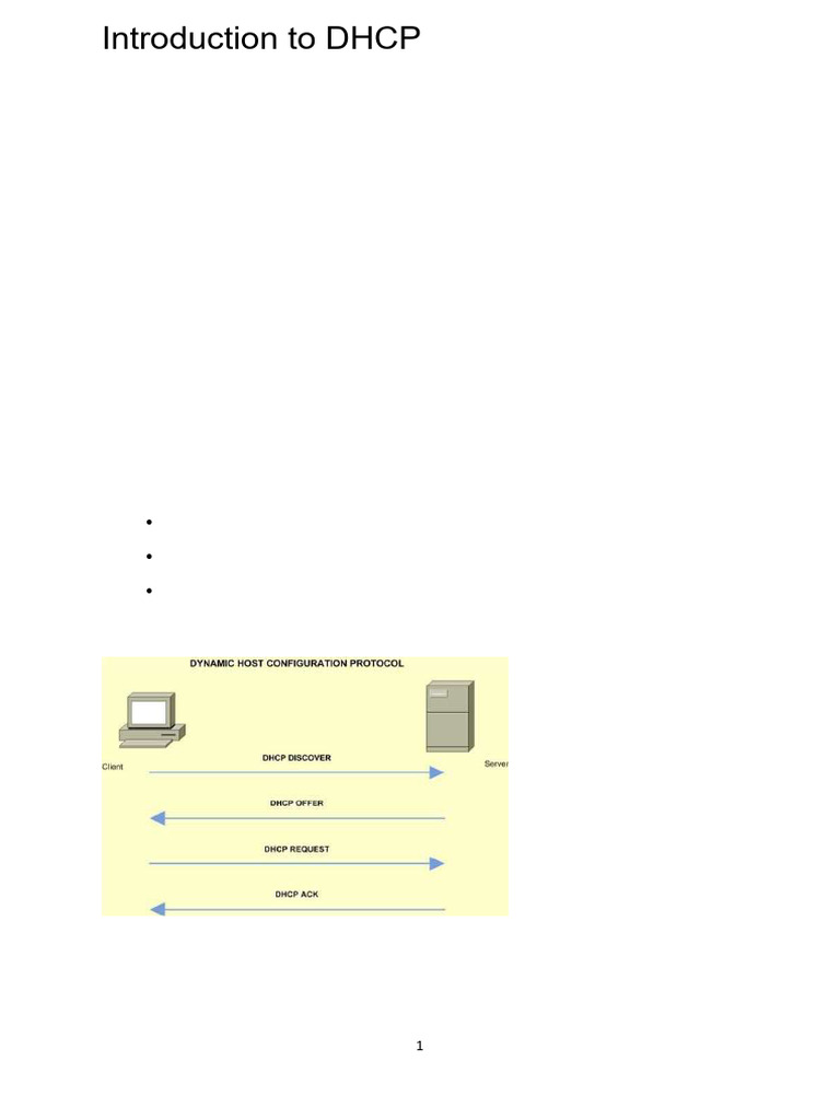 Introduction To DHCP | PDF