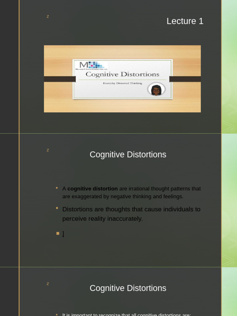 Cognitive distortions | PDF