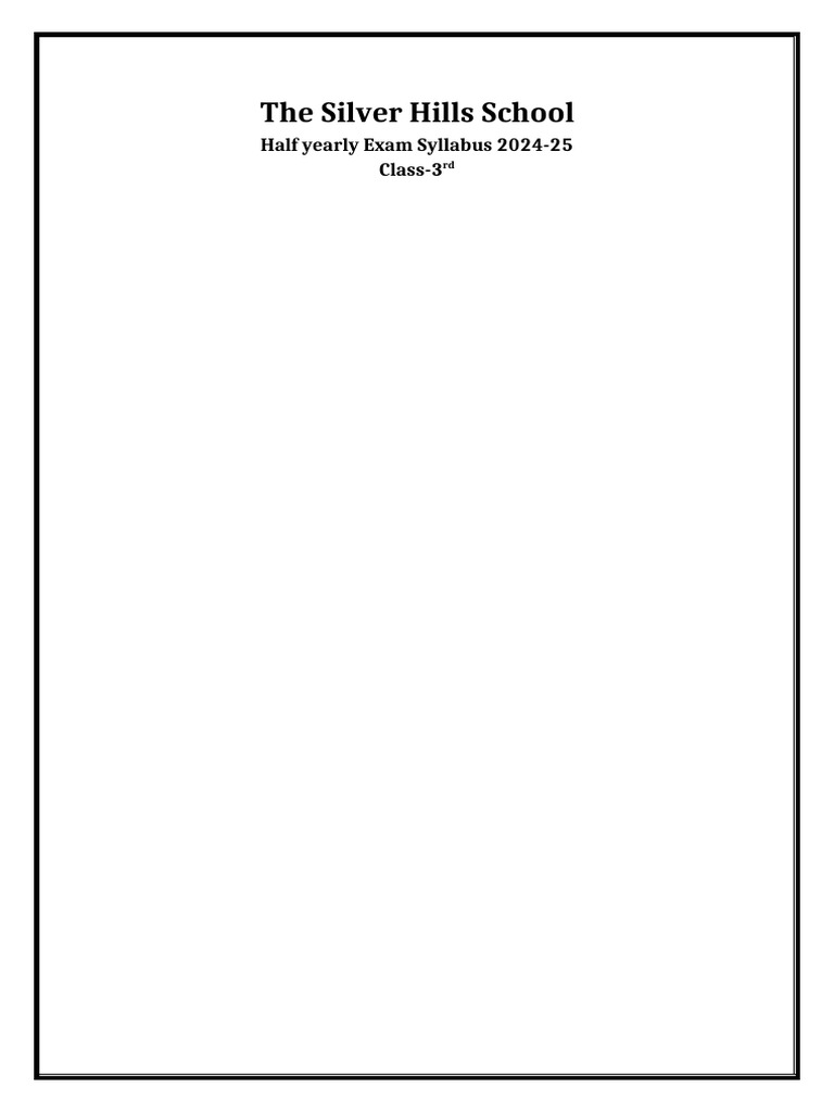 Class 3rd Pdf