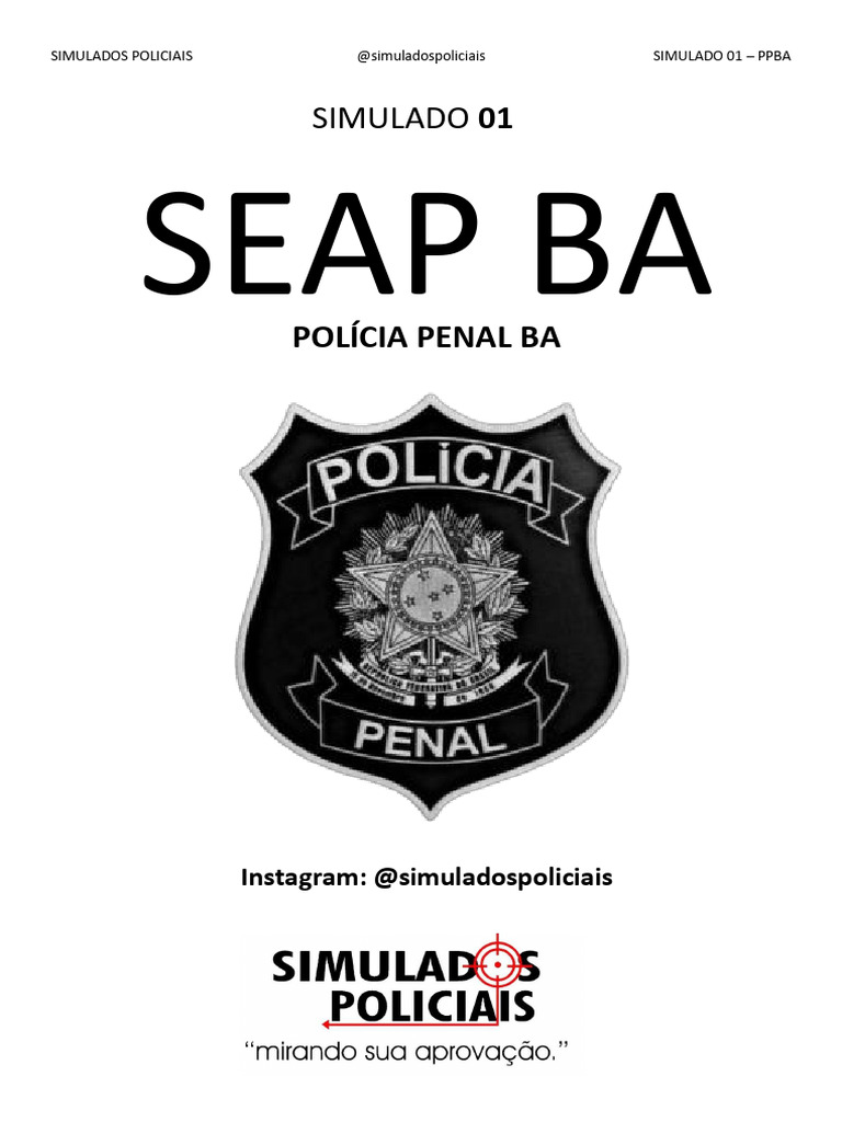 Simulado Seap Bahia | PDF