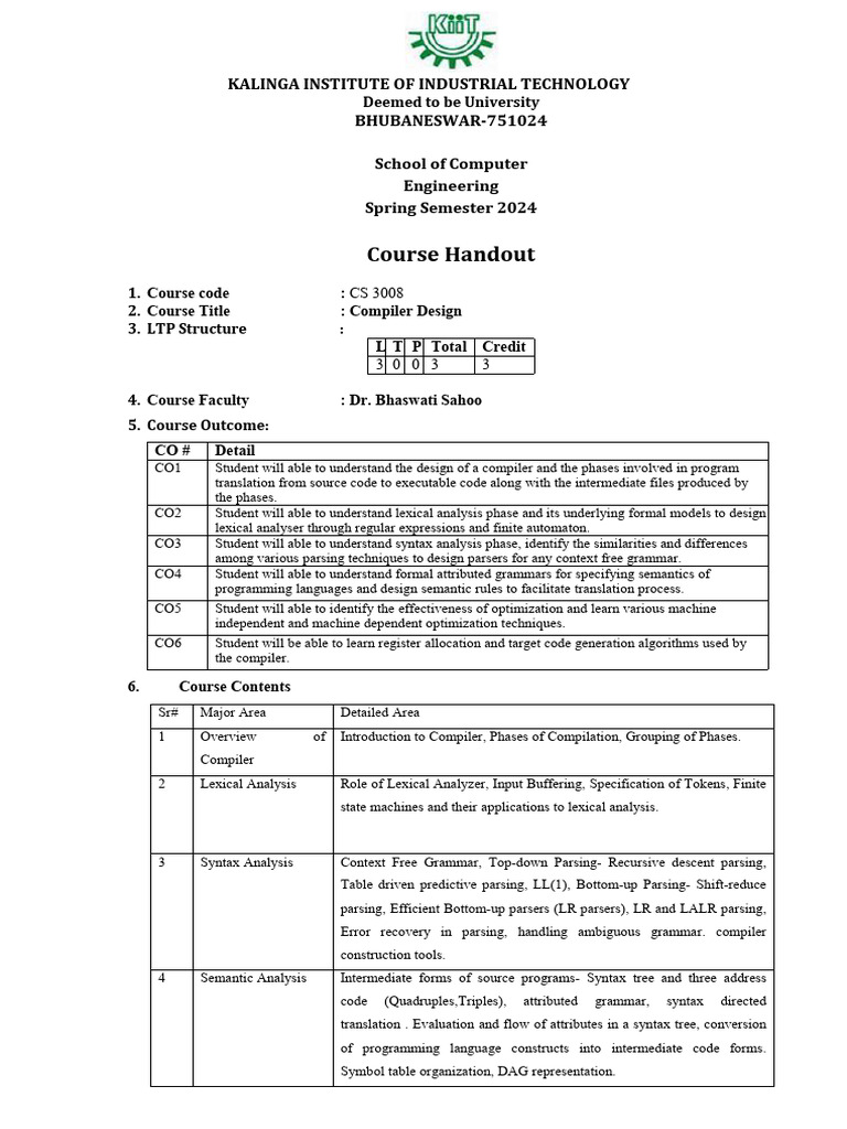 CD Course Handout | PDF