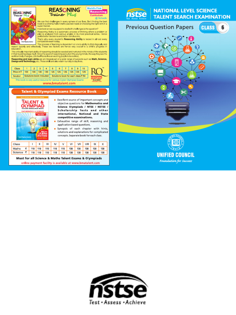 Class 6 Nstse PQP New 2014-2020 | PDF