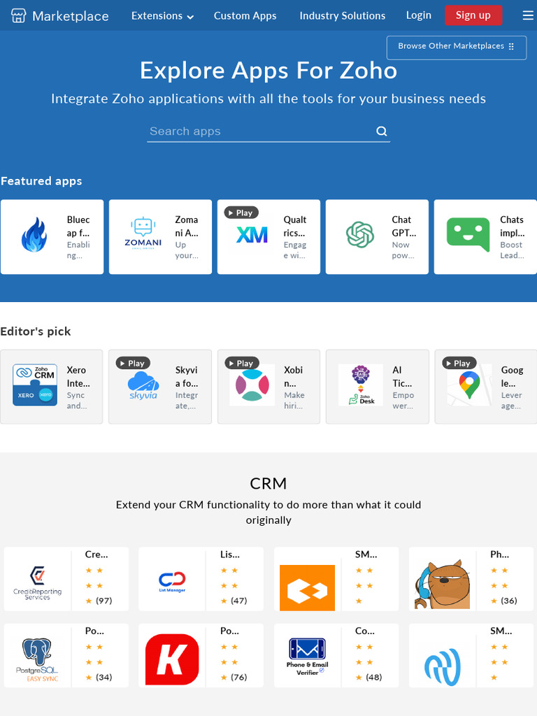 Zoho Marketplace | PDF