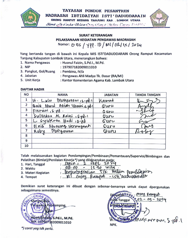 MI Isti'daduddarain Orong Ramput | PDF