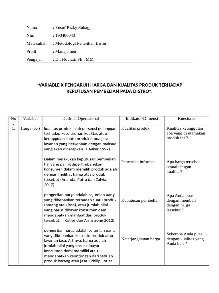 Tugas Metodologi | PDF