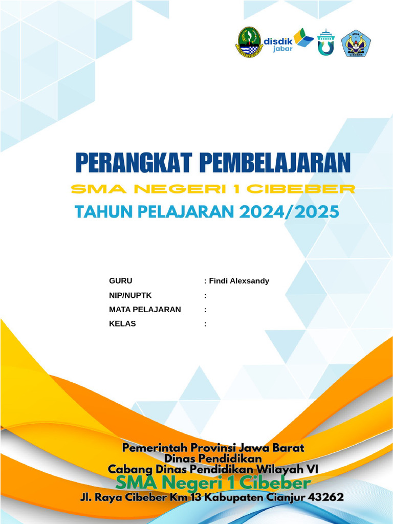 Cover Perangkat Pembelajaran | PDF