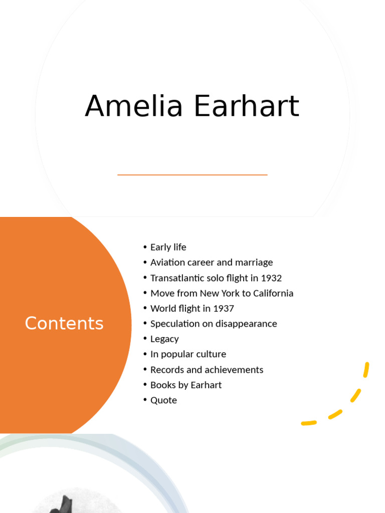 Amelia Earhart: Life and Legacy | PDF