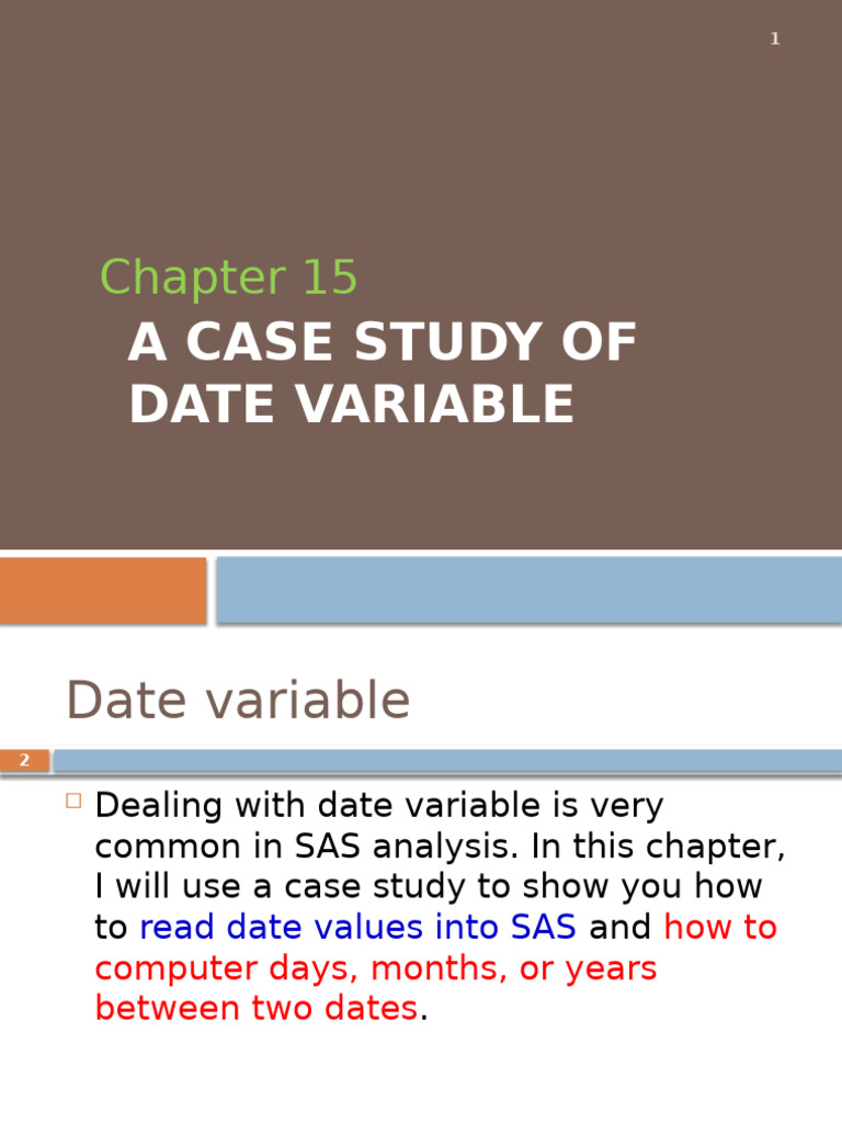 Chapter 15 How To Deal With Data Variable (A Case Study) | PDF