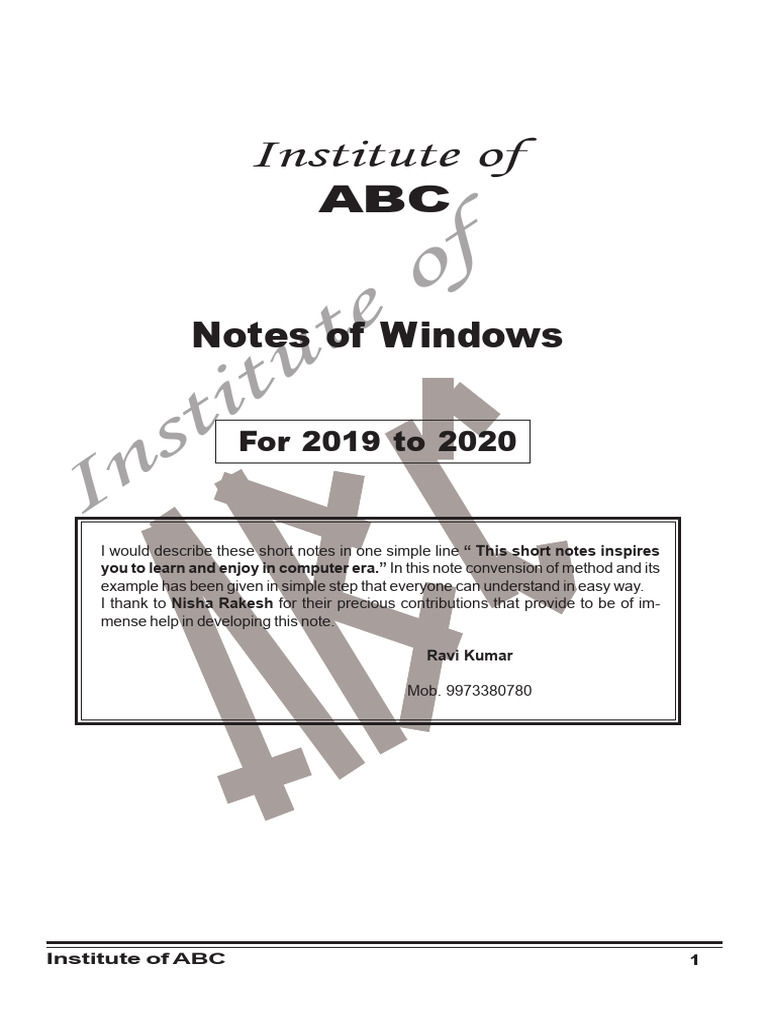 Window PDF | PDF