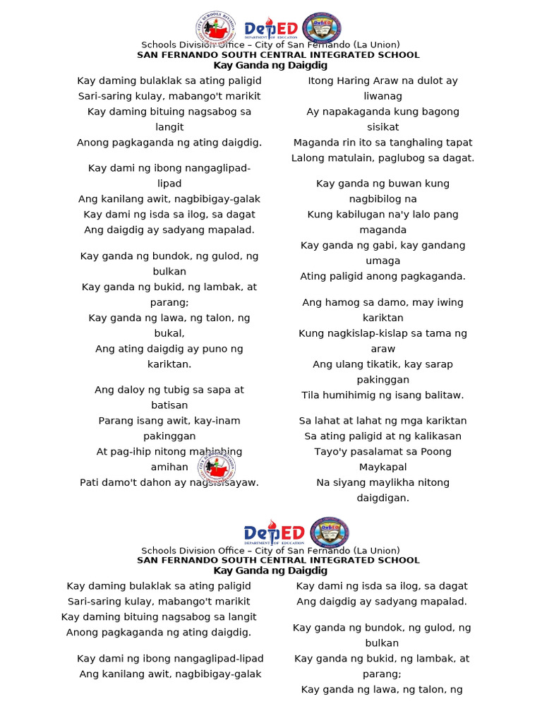 Kay Ganda NG Daigdig | PDF