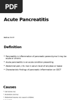 Acute Pancreatitis: Overview for MBBS Students | PDF | Medical ...