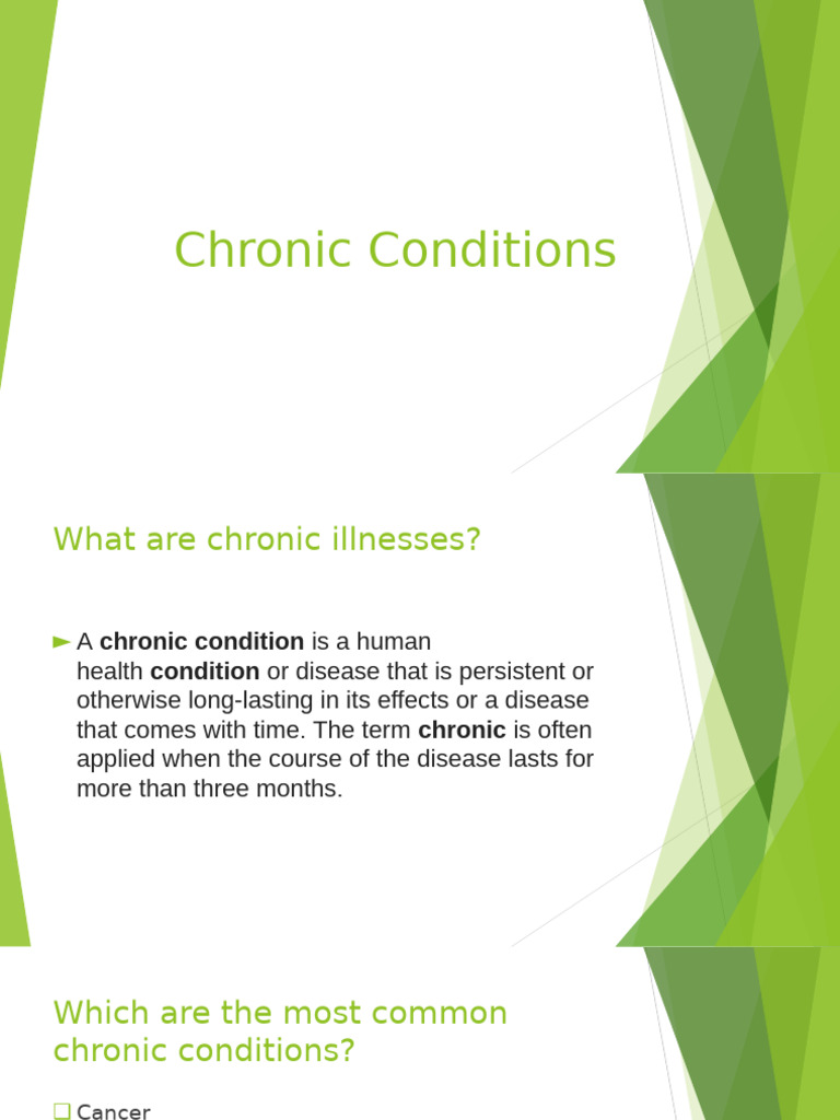 Chronic Conditions | PDF