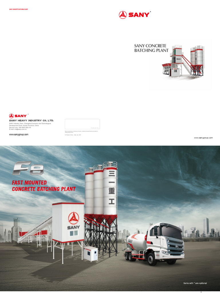 SANY Concrete Batching Plant | PDF