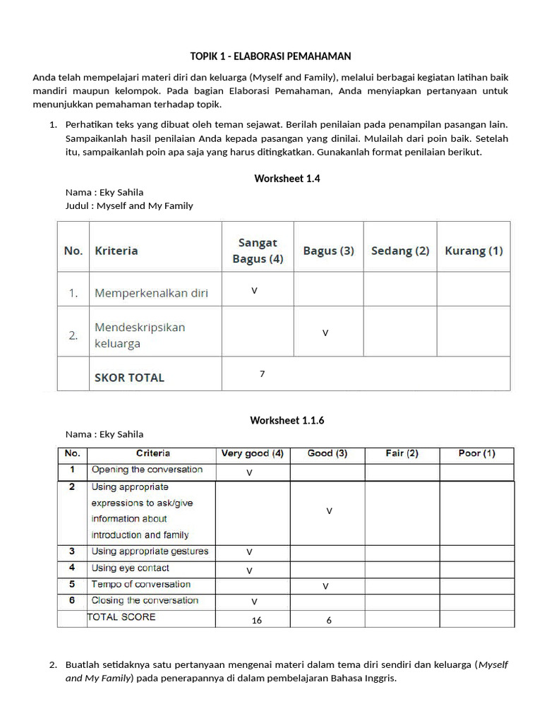 ELABORASI PEMAHAMAN RIZKI SANTIKA New | PDF
