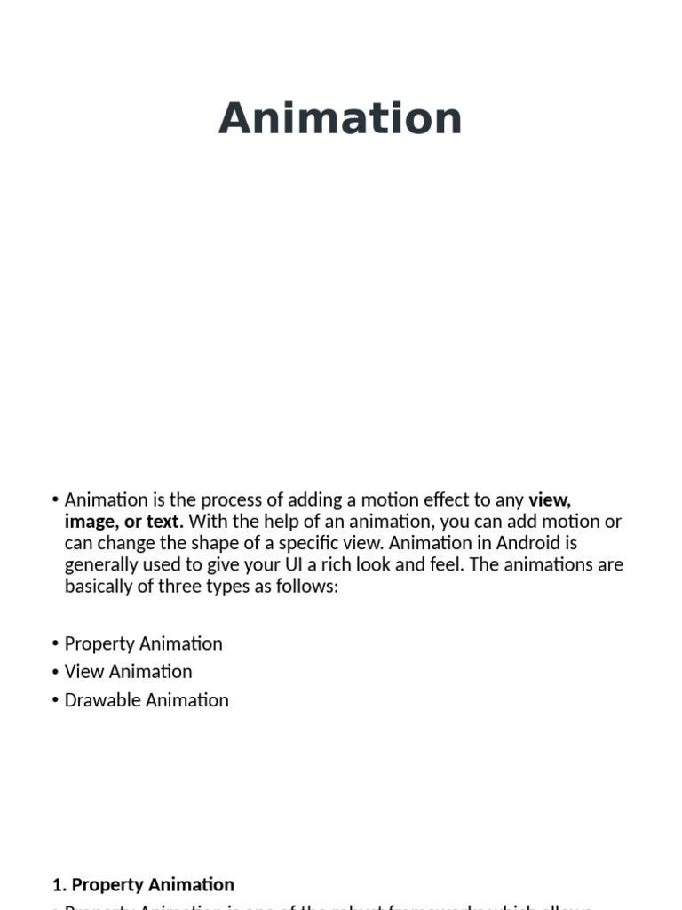Animation | PDF