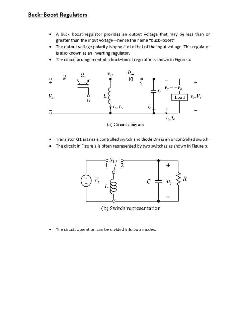 Buck Boost Regulator | PDF