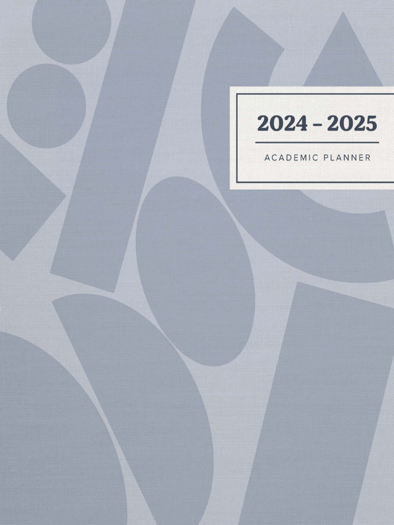 2024-2025 Academic Planner (Sunday Start) 3 | PDF