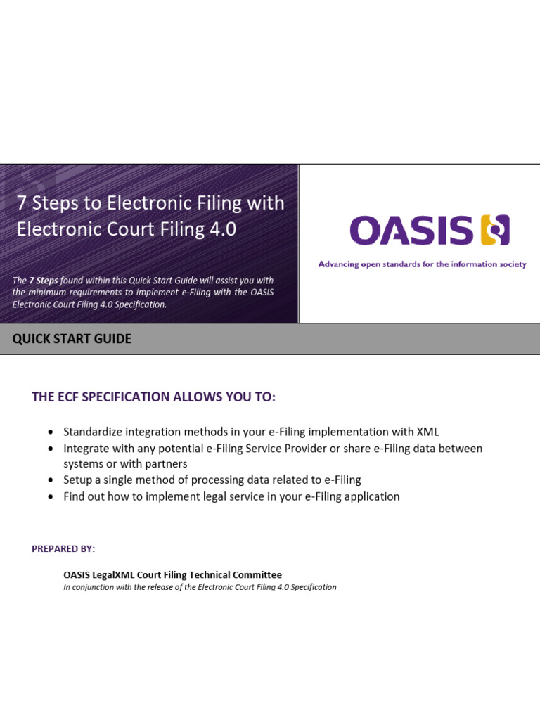 ECF Quick Start Guide - FINAL | PDF