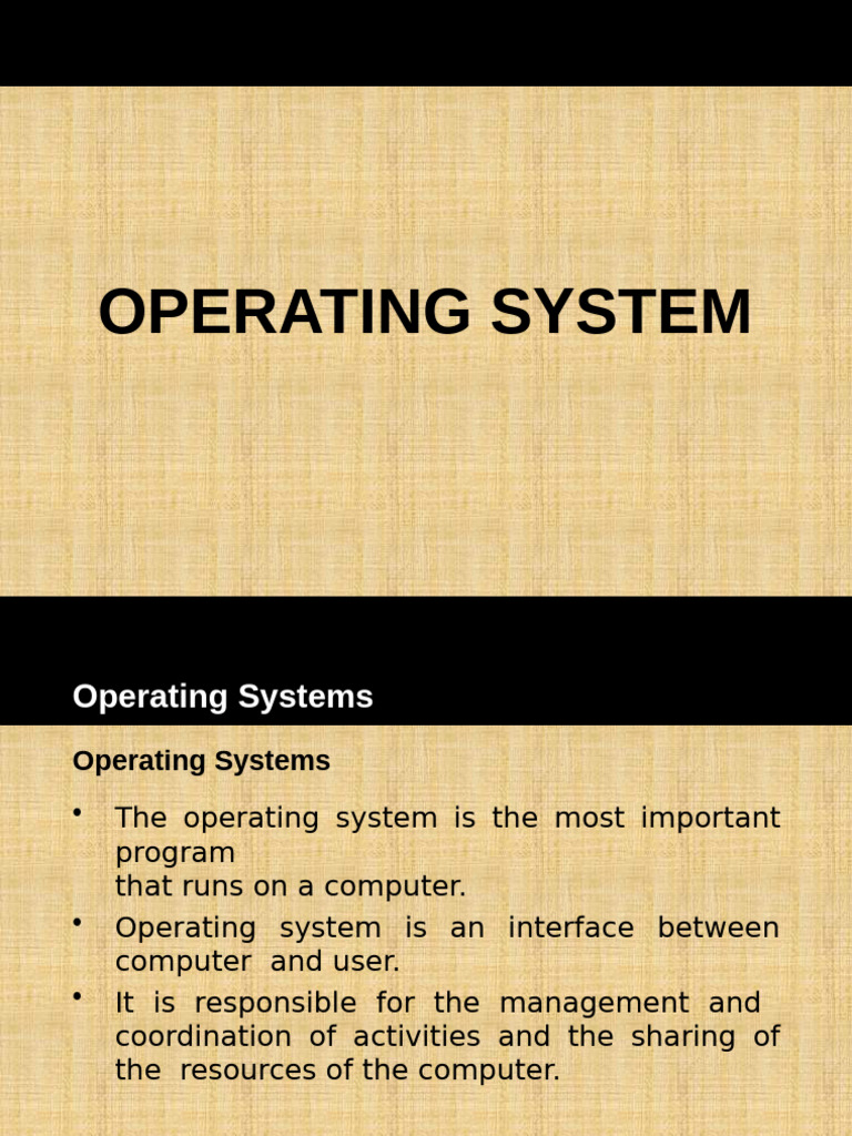 Overview of Operating Systems Types | PDF | Operating System ...
