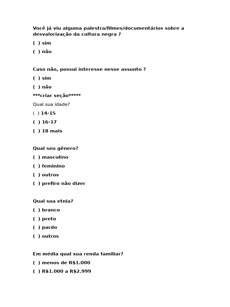 questionario (2) | PDF