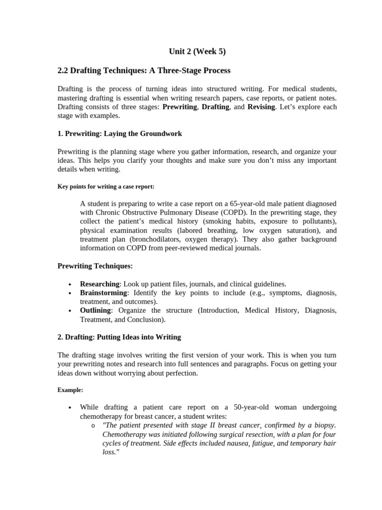 Week 5. Drafting | PDF