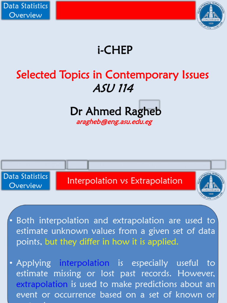 Lecture 6 Data Statistics Overview | PDF