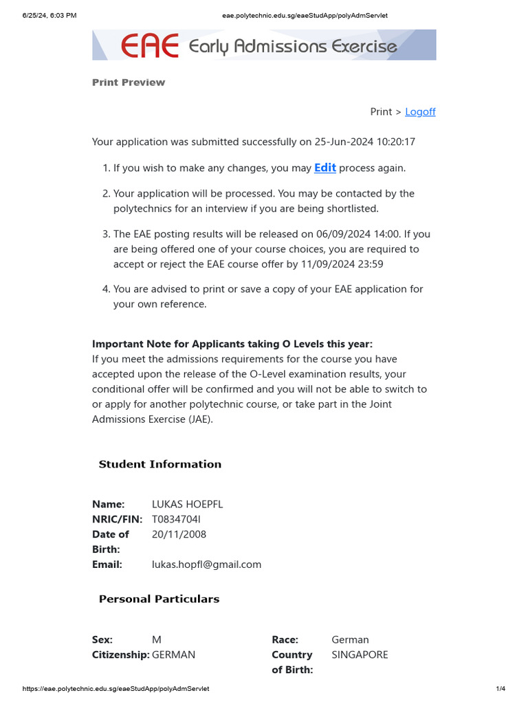 Eae - Polytechnic.edu - SG EaeStudApp PolyAdmServlet | PDF