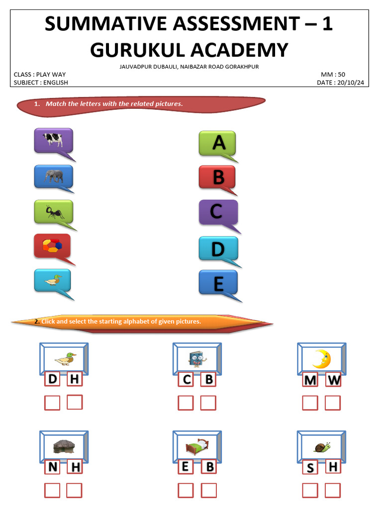 Sa1 Play Way Eng | PDF