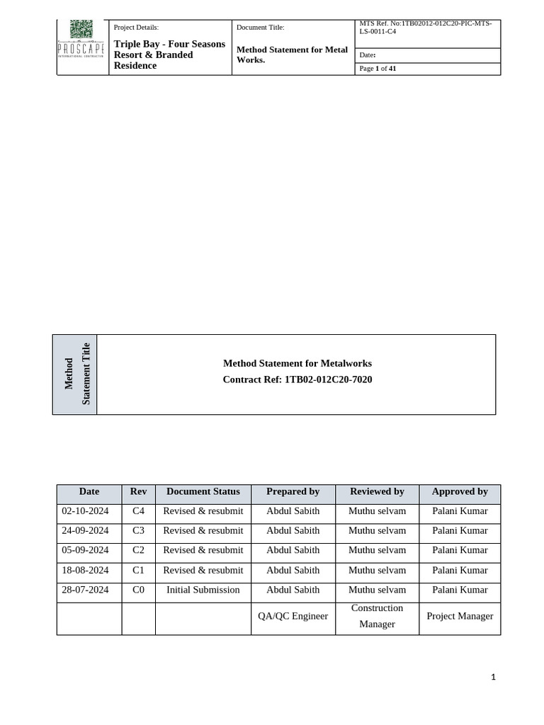 MSRA For Metal Works. | PDF
